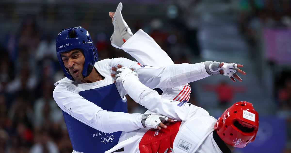 USA Taekwondo | CJ Nickolas Advances to Quarterfinals with Thrilling Comeback Win in Men's ...